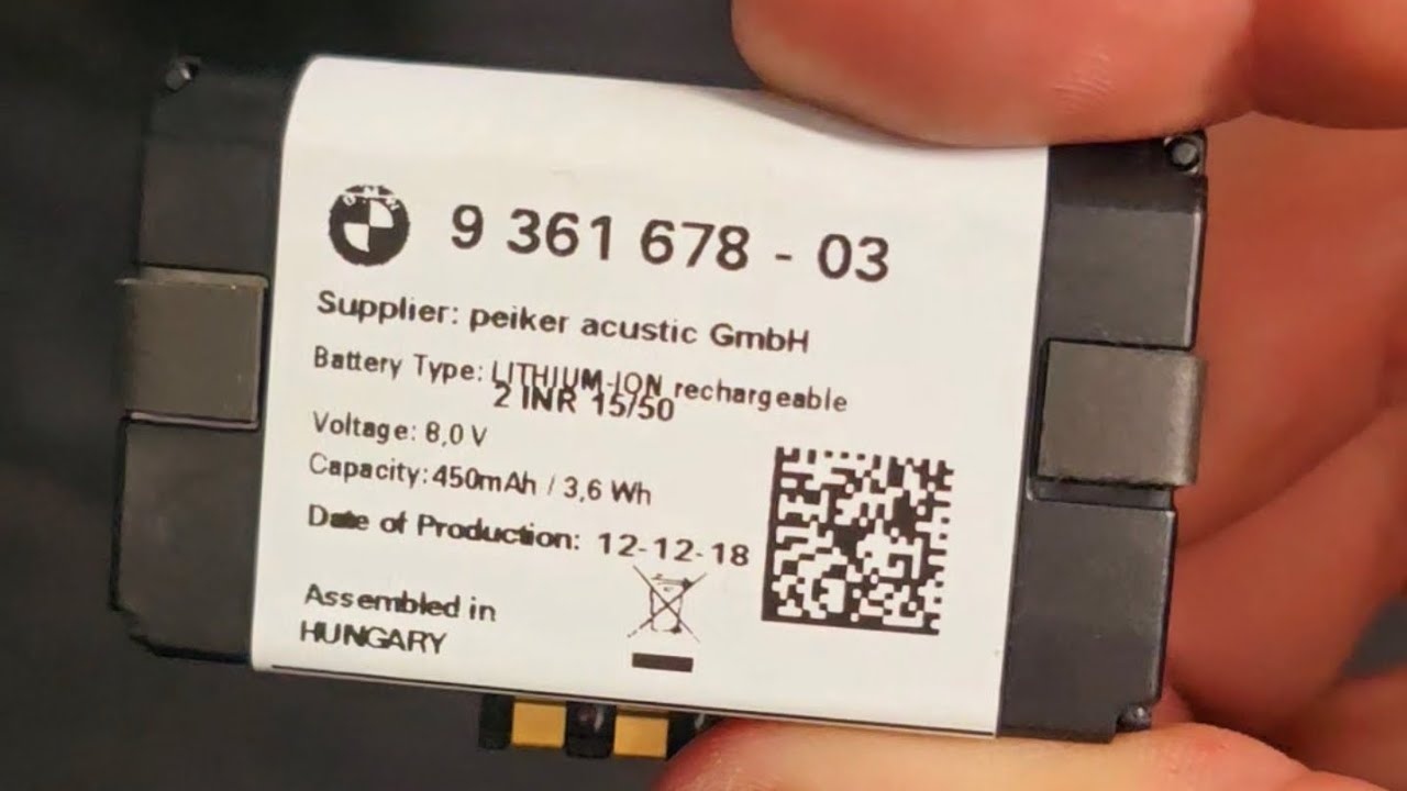 BMW G31 Emergency Call System - zamjena baterije- Battery changing ...