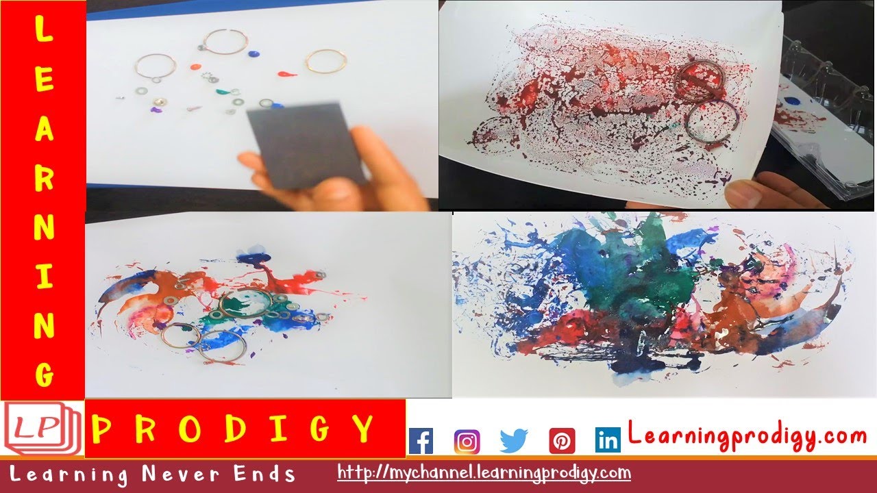 How to do Magnet Painting : Art Meets Science|Preschool Art Activity ...