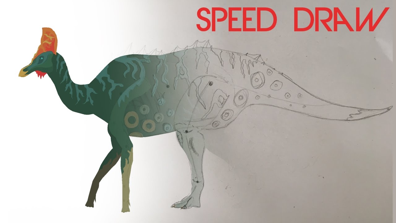 Corythosaurus - Speed Draw on Pivot - YouTube