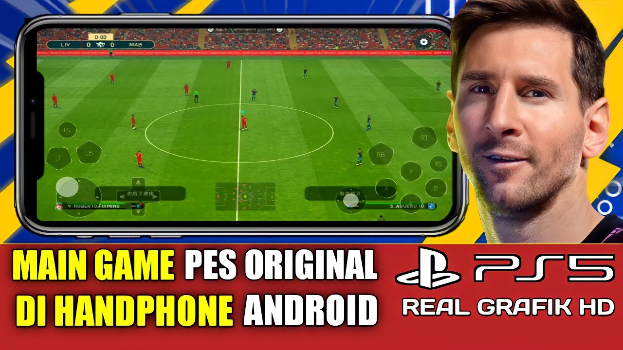 CARA MAIN PES ORIGINAL PS 5 DI HP ANDROID | TANPA NGANTRI 100 WORK REAL ...