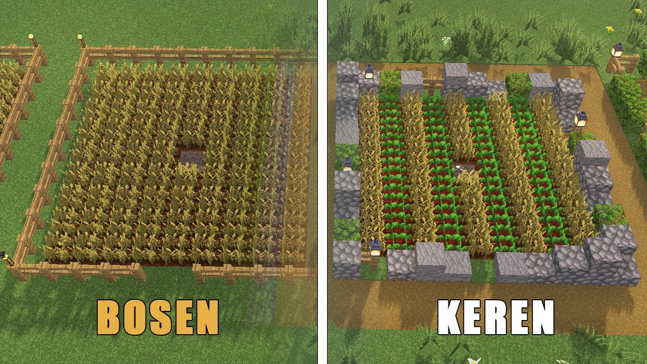 3 Referensi Minecraft Farm Yang Bisa Dibuat Disurvival - YouTube