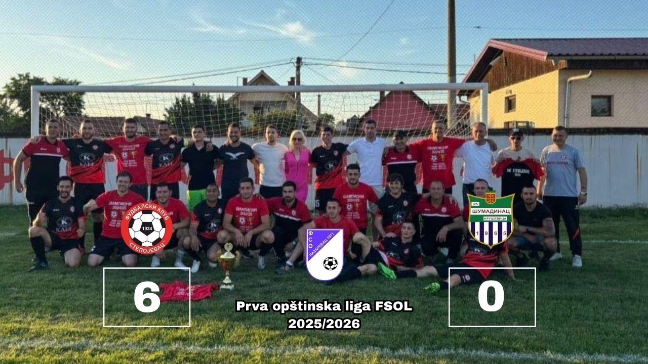 FK Stepojevac vs FK Šumadinac Kruševica | 6:0 | Snimak cele utakmice ...