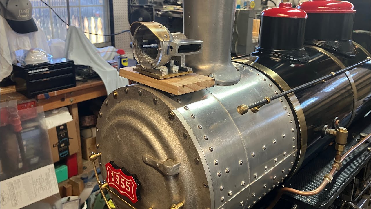 Allen Mogul Locomotive, making the Pyle National style headlight. - YouTube