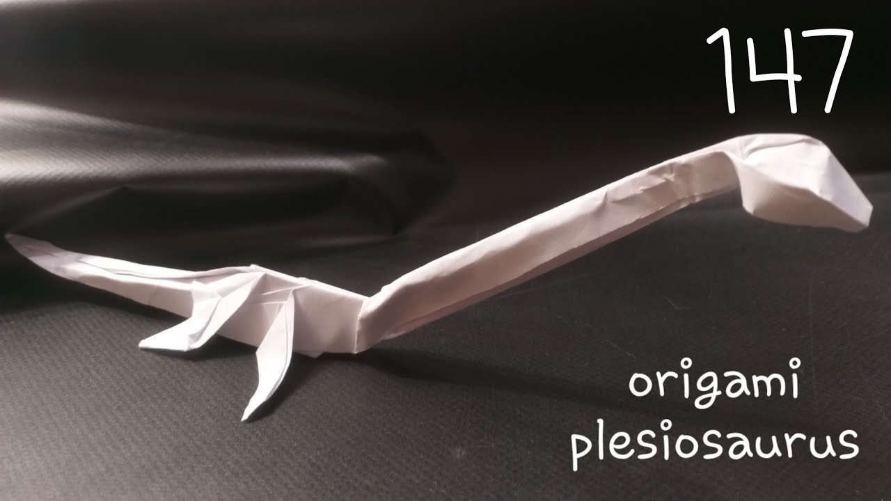 Орігамі плезіозавр Нессі origami plesiosaurus Nessie - YouTube