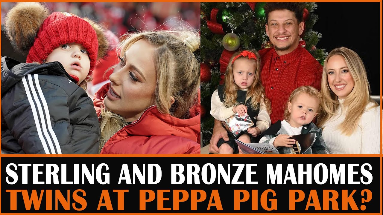 Sterling and Bronze Mahomes: Twins at Peppa Pig Park? - YouTube