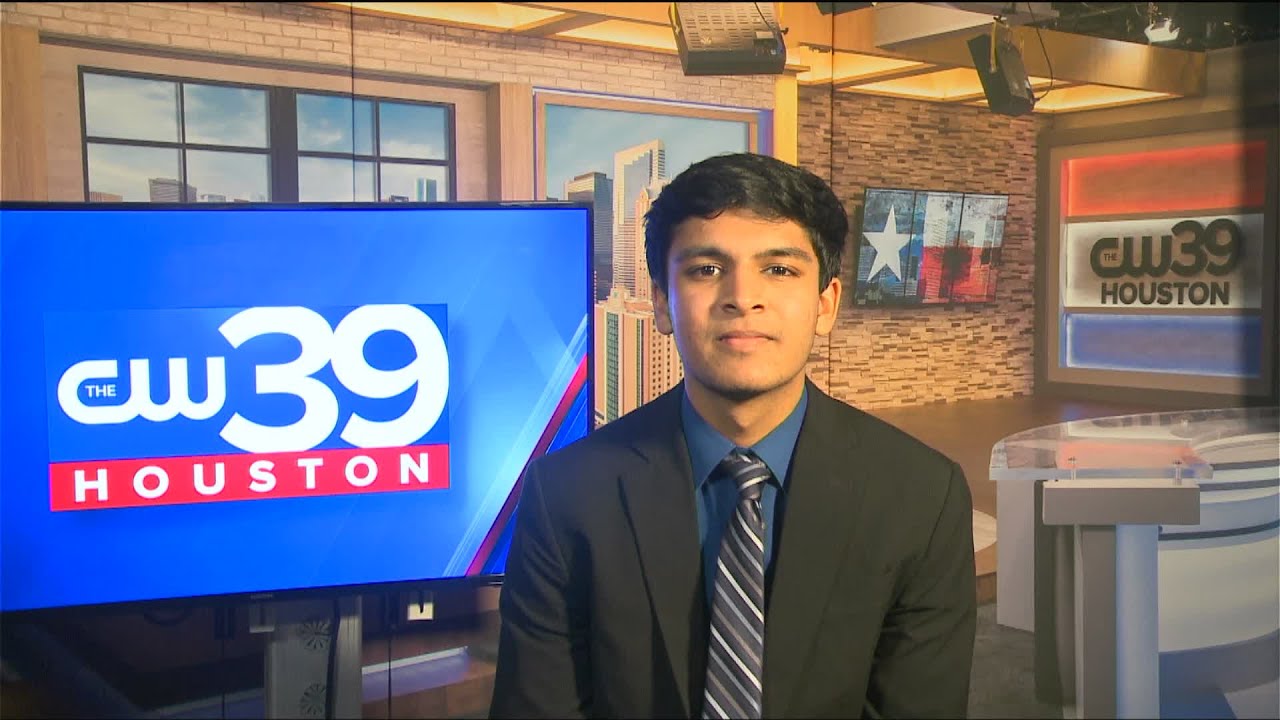 Vedant Gupta, Global Kid Media visits CW39 Houston - YouTube