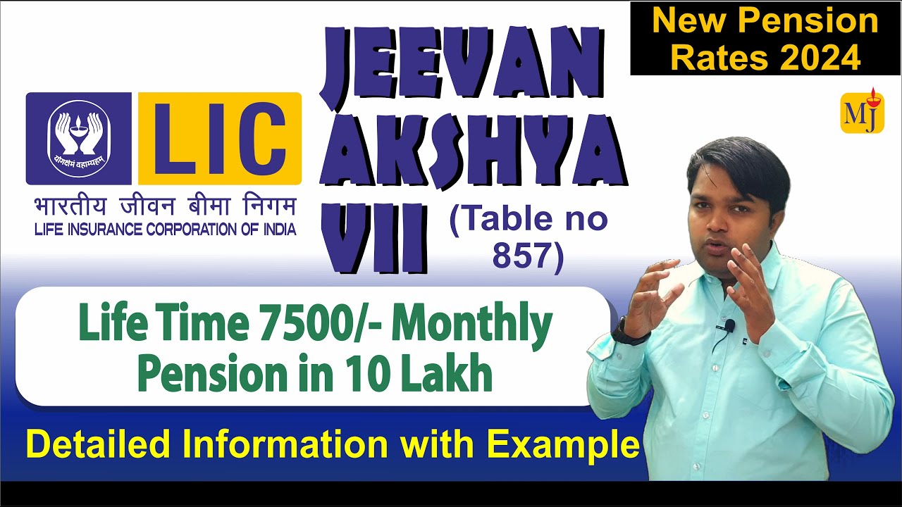 LIC Jeevan Akshya VII 857 Explained with Example I Best Pension Plan in 2024 I Detailed Review ...