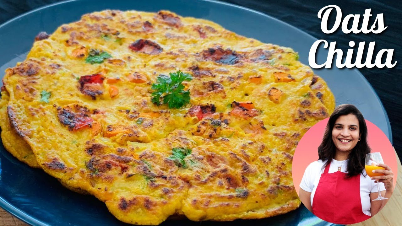 Healthy Oats Chilla Recipe | Quick And Easy Breakfast Recipe | Diet ...