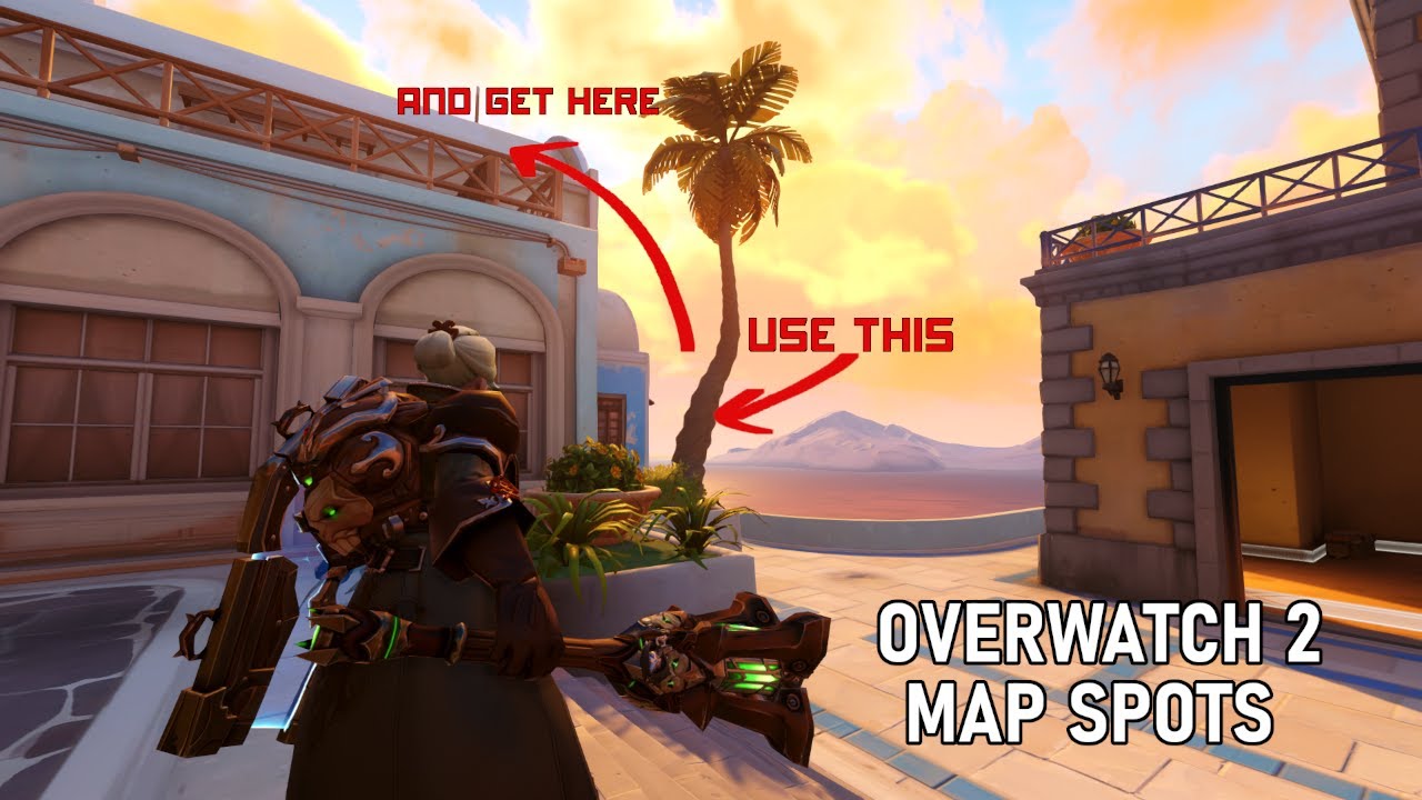 Overwatch 2 Accessible map spots and Brigitte 'Shield bash jumps' - YouTube