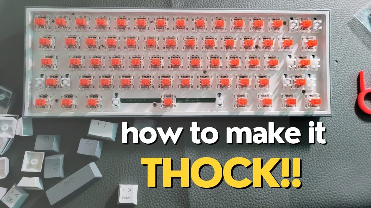 Modding my first mechanical keyboard | Redragon fizz 617 | Wired ...