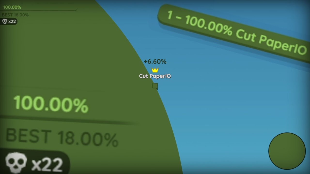 100% - Paper.io | Small Map - YouTube