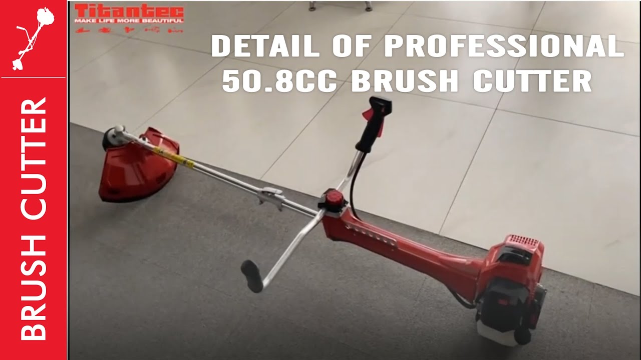 【Brush Cutter】Details showing of Professional Brush Cutter 50.8cc - YouTube