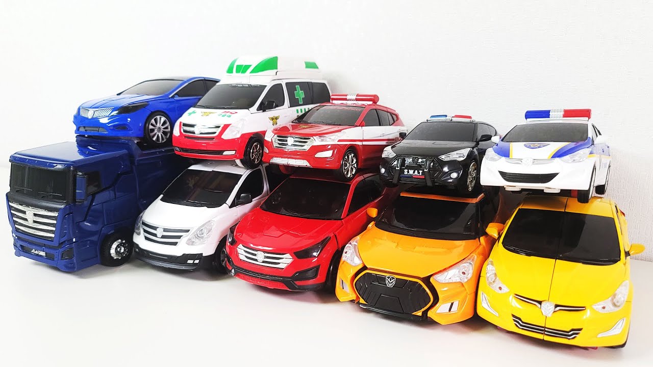 [헬로카봇] 시즌1카봇 모아보기!, 펜타스톰,에이스,호크,프론,댄디,스카이 HELLO CARBOT SEASON 1 ...