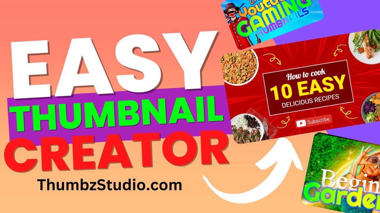 Easy Food Recipe YouTube Thumbnail Creator Tool for YouTube Thumbnails ...