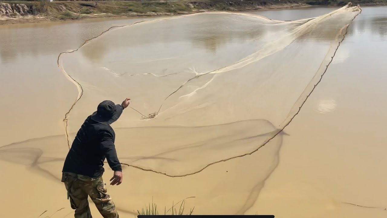 Best Fishing Net Video in the Lake ~ catching fishing Village by ...