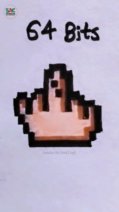 Middle Finger Pixel Art 🤔 64 Bits Quarter Bit Pixel Art Shorts Foryou Pixelart Youtube