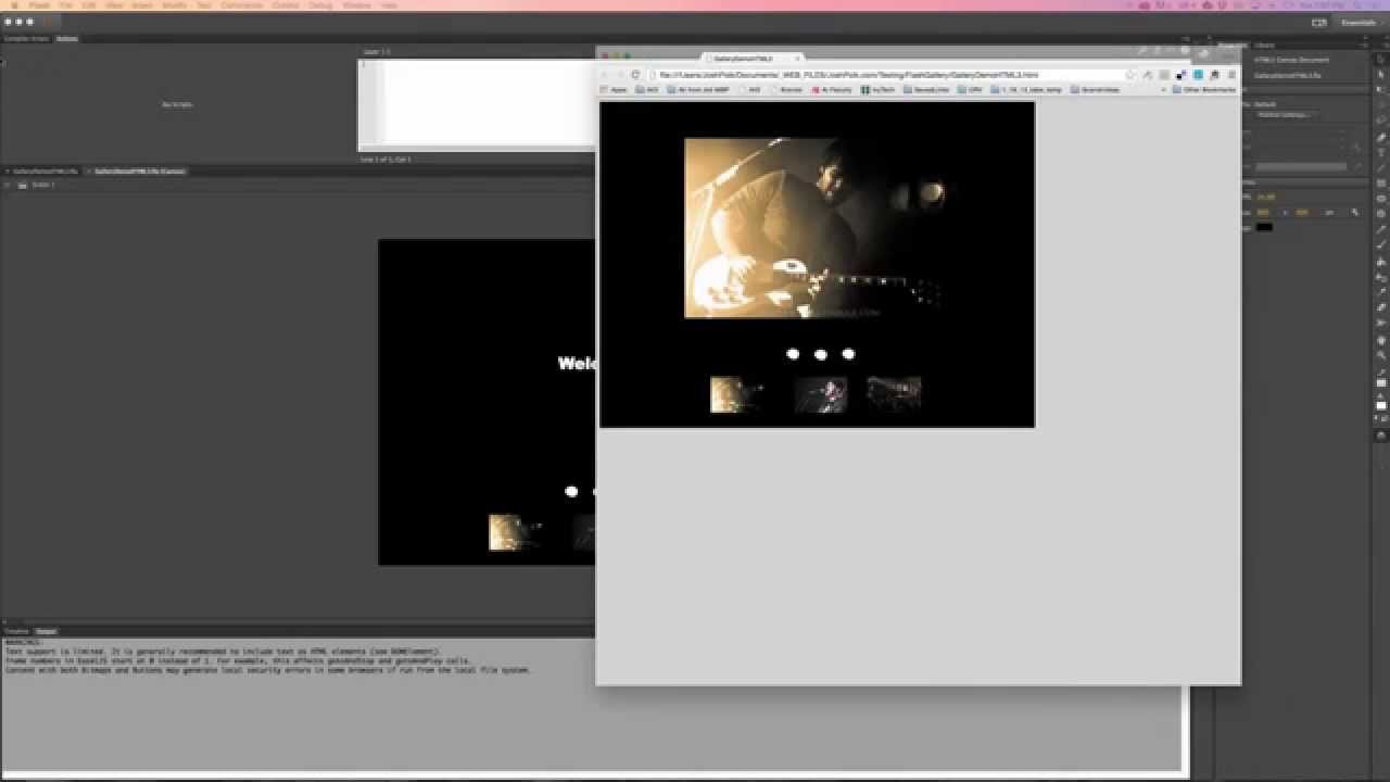 Flash HTML5 Canvas Gallery - YouTube