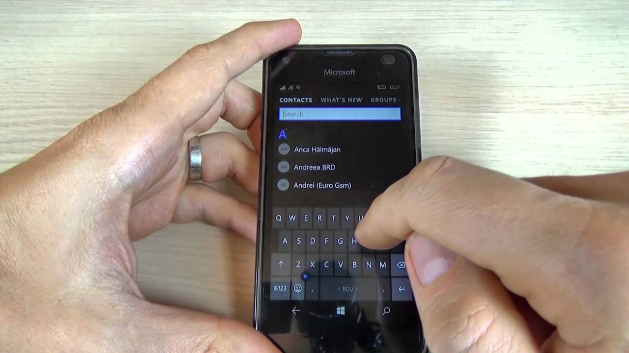 How to add a contact on Windows 10 phones - YouTube