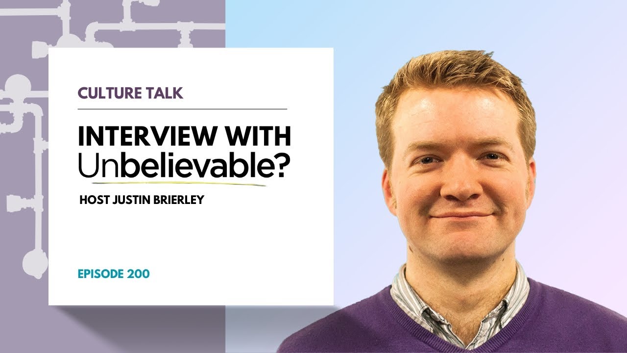Culture Talk: Interview with Unbelievable? Host Justin Brierley - YouTube