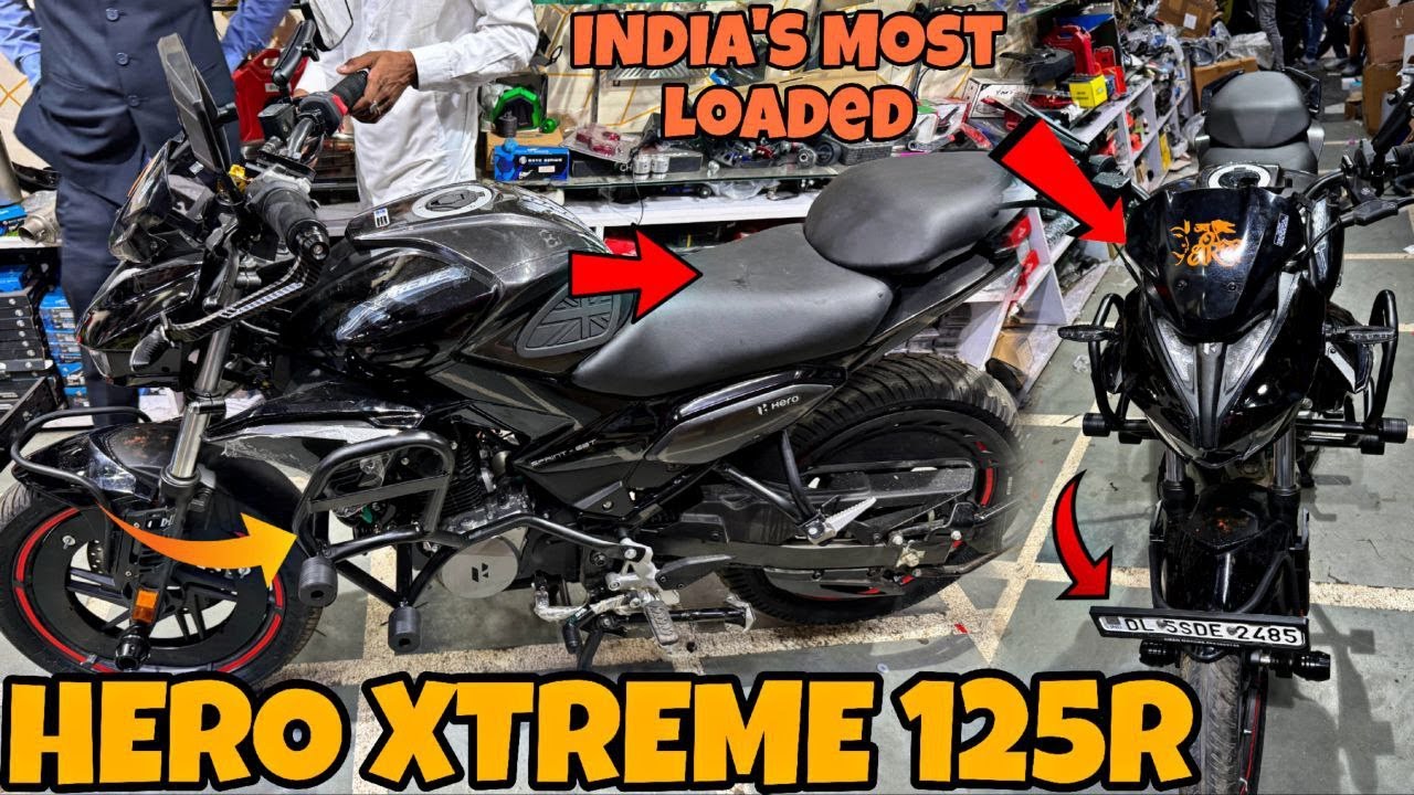 INDIA'S Most Loaded HERO XTREME 125R Top Notch Modification | Proper ...