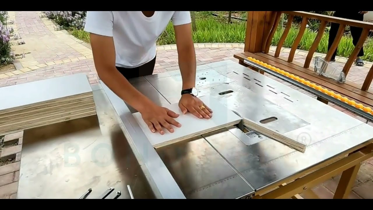 BE100 Mini Panel Saw Machine - YouTube
