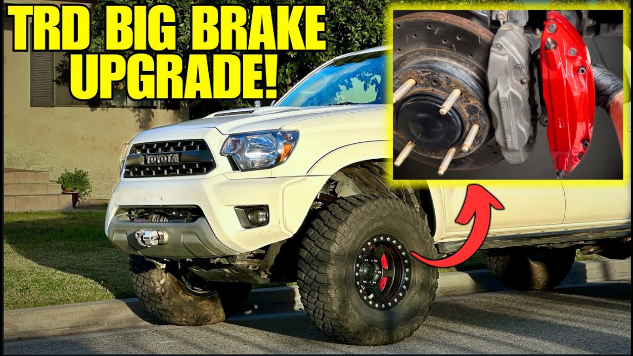 Upgrading The Brakes On My Tacoma With TRD Stoptech ST40 BBK! - YouTube