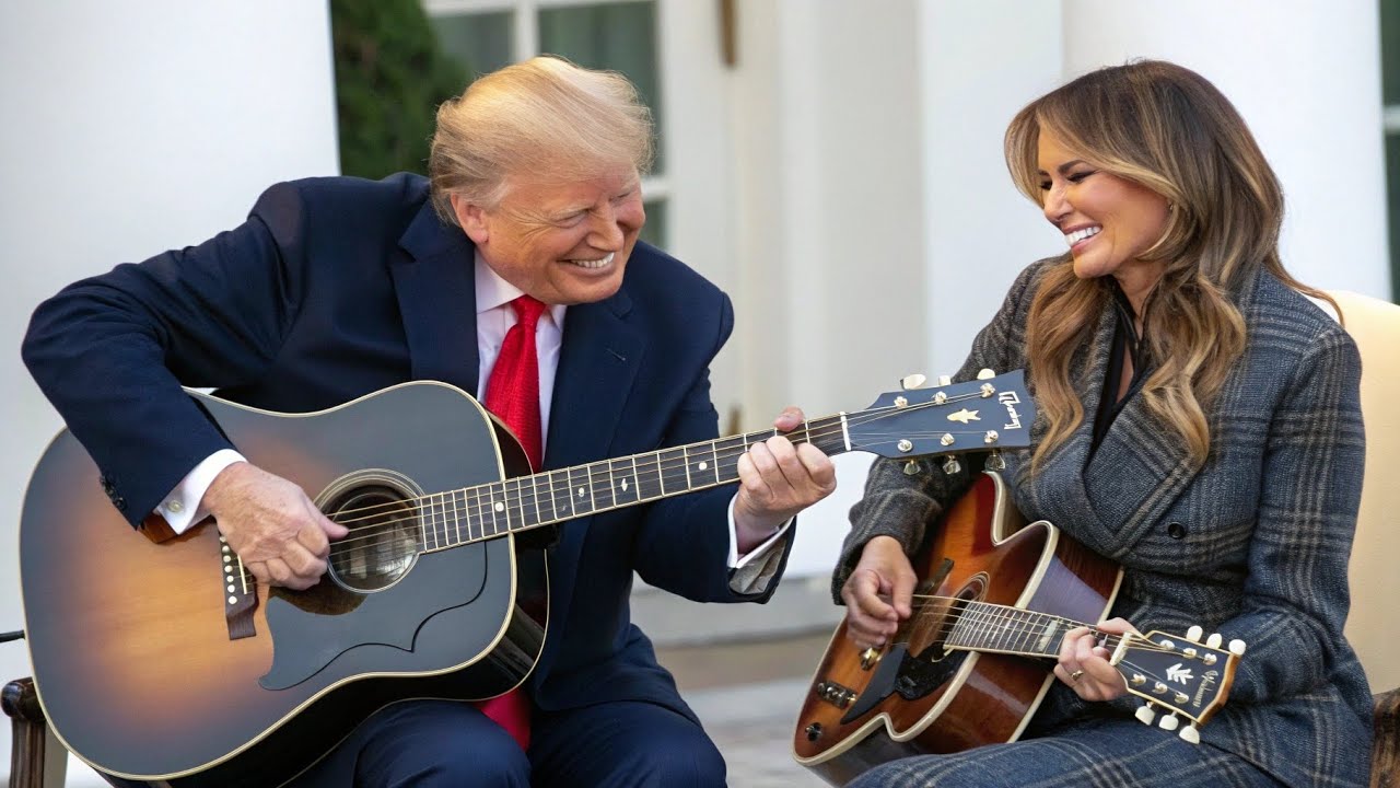 Husband Wife Love Song. Melania Singing and Donald Playing guitar - YouTube