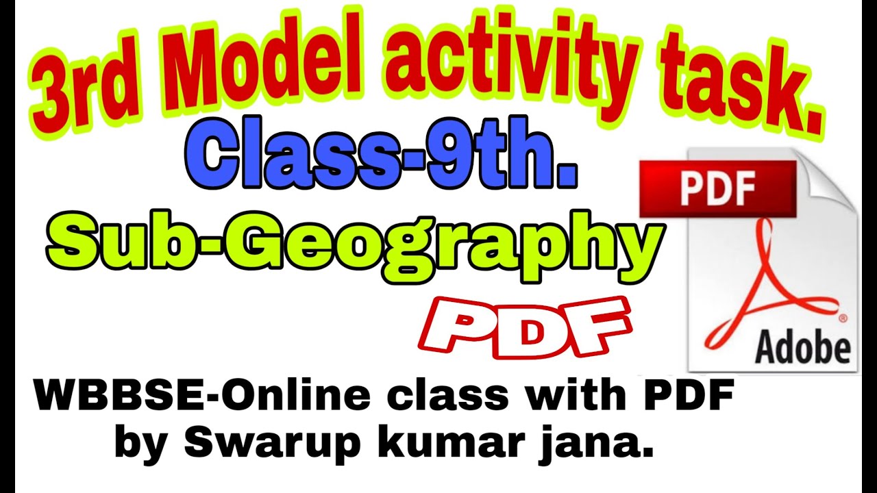 Class- 9th/ Geography/Model activity task(3rd) with pdf file. Online ...