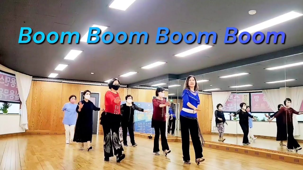 Boom Boom Boom Boom Line Dance / Absolute Beginner / 초보를 위한 기초스텝👍평택시 ...
