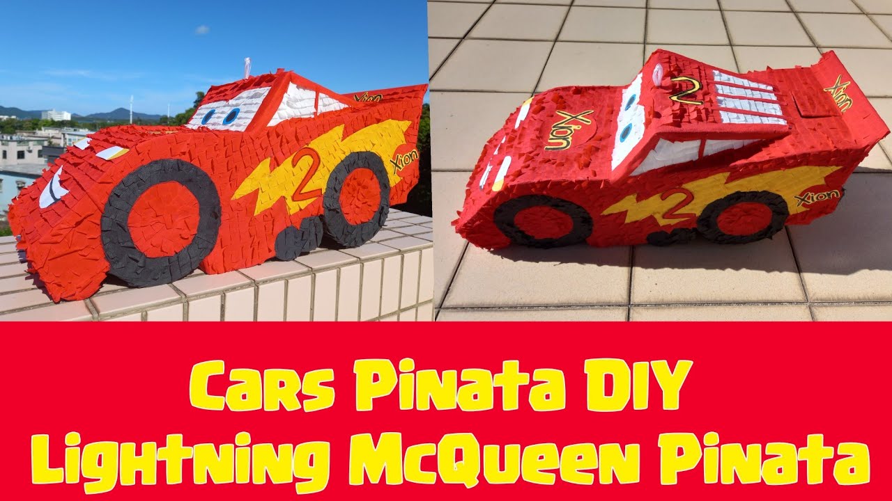 Cars Pinata DIY, Lightning McQueen Pinata - YouTube