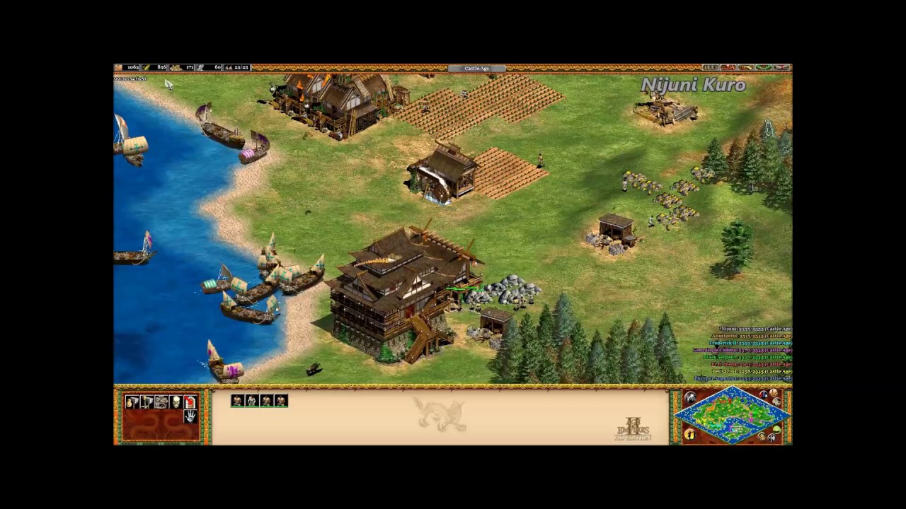 Age of Empires 2 HD - Hardest AI 1v7 Relic Win (25 pop) - YouTube
