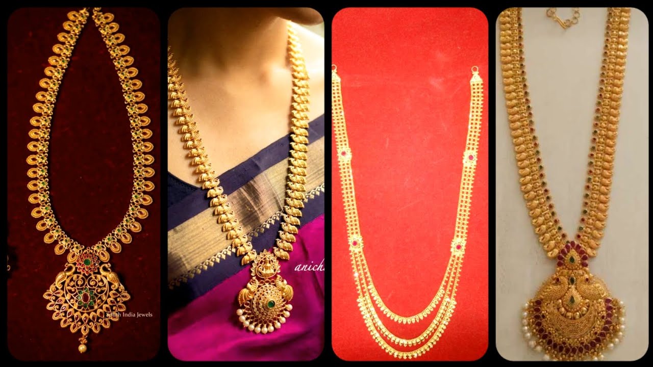 latest collection gold long haram design new trending designs for all ...