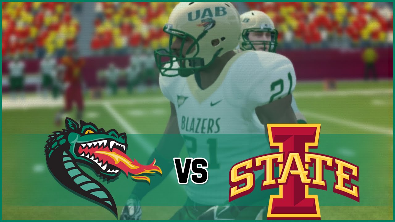 NCAA Football 14 UAB Blazers Dynasty- Year 1 Game 1 at Iowa State ...