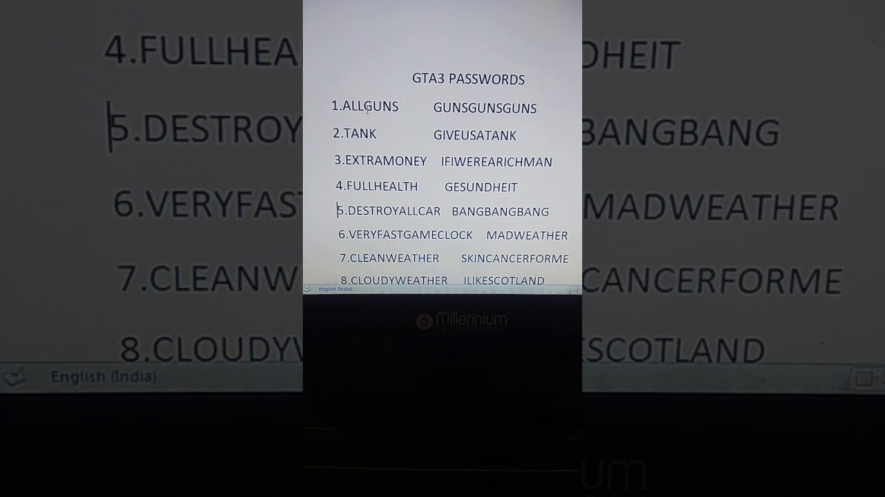 GTA 3 PASSWORD - YouTube