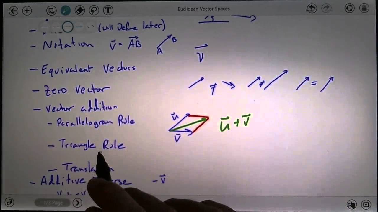 Geometric Vectors 1 - YouTube