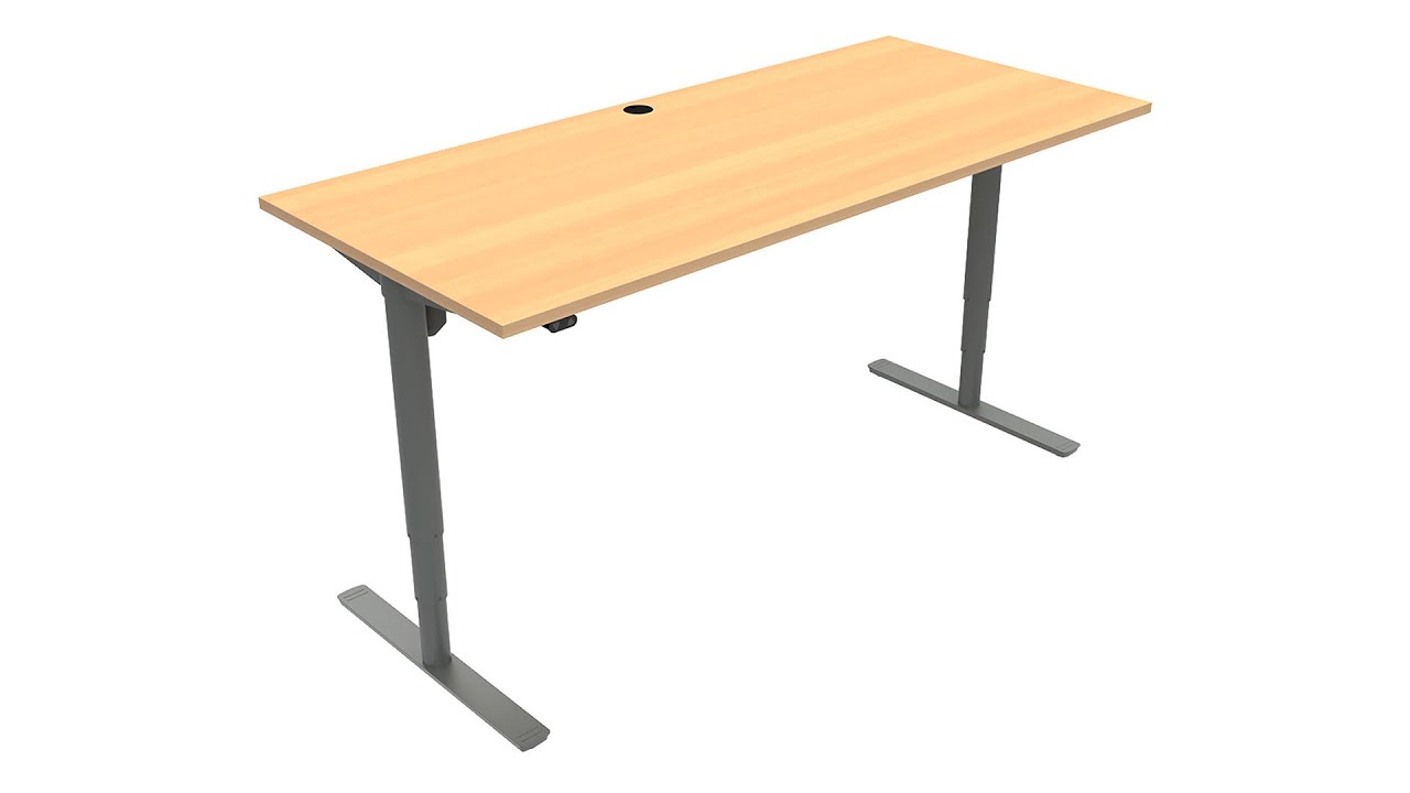 Conset 501-49 Electric Standing Desk Assembly Instruction Video - YouTube