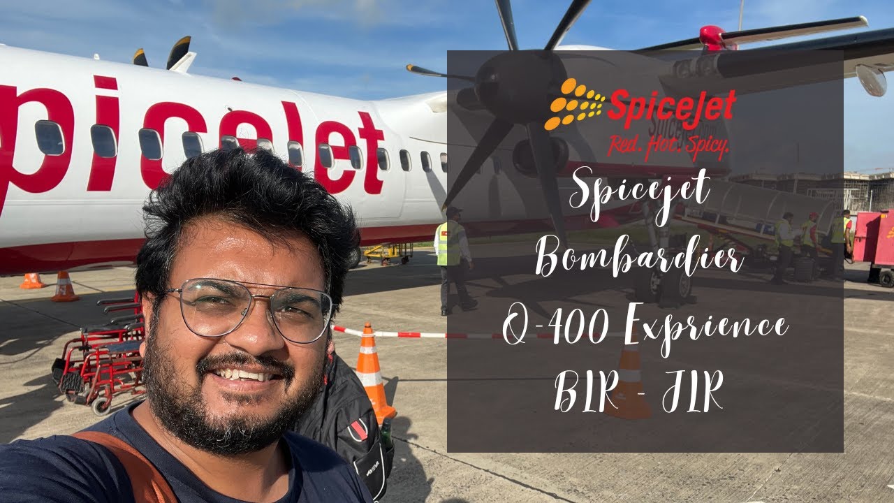 SpiceJet Bombardier Q400 Journey with Inflight Entertainment ...