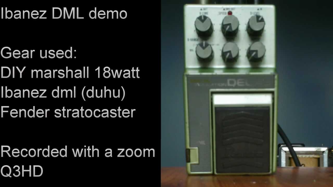 Ibanez DML delay demo - YouTube