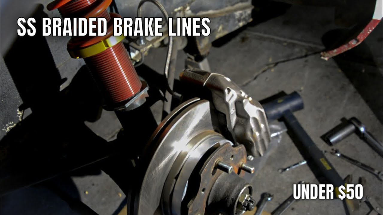 HOW TO: Install Braided Stainless Steel Brake Lines Datsun 240z 260z ...