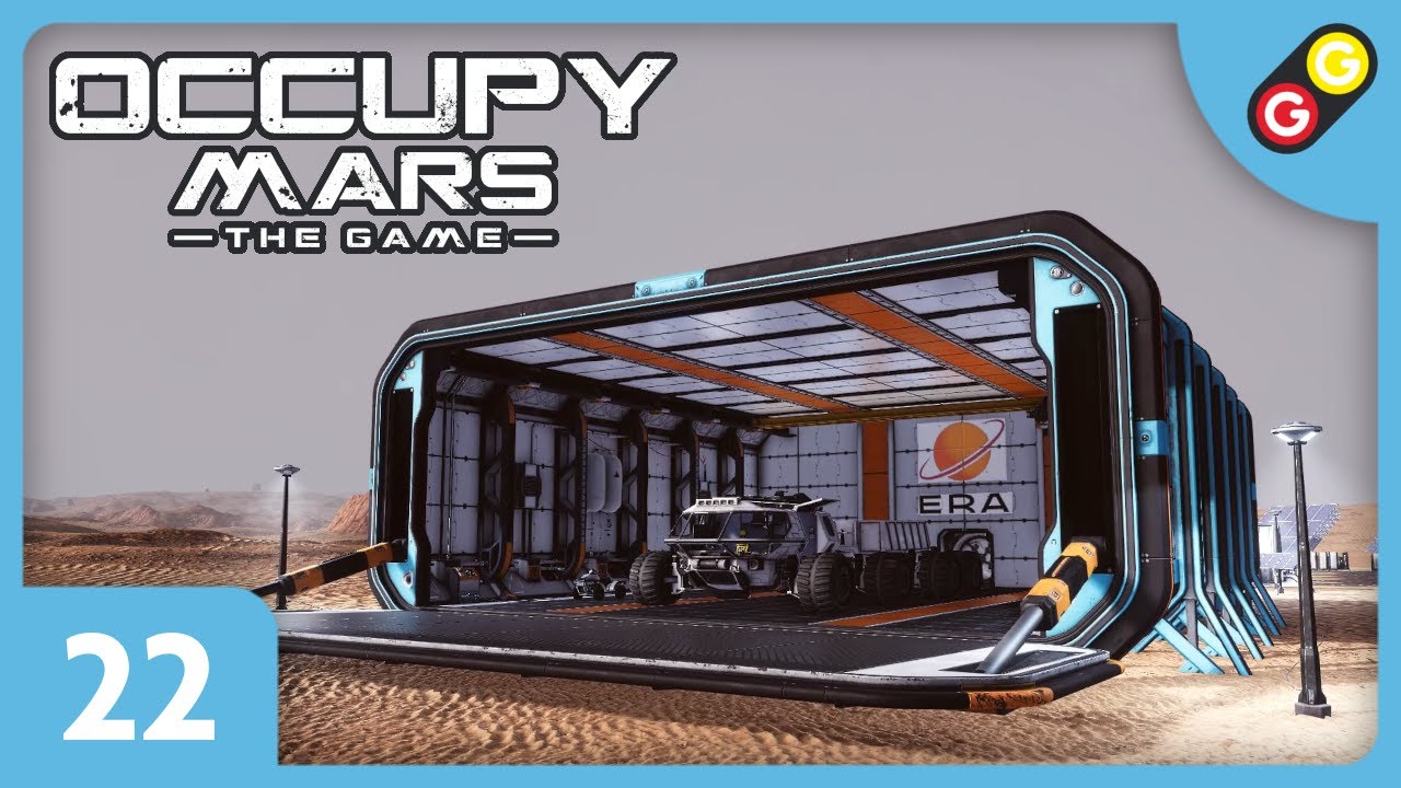 Occupy Mars : The Game #22 On construit enfin le hangar à véhicules ! [FR] - YouTube