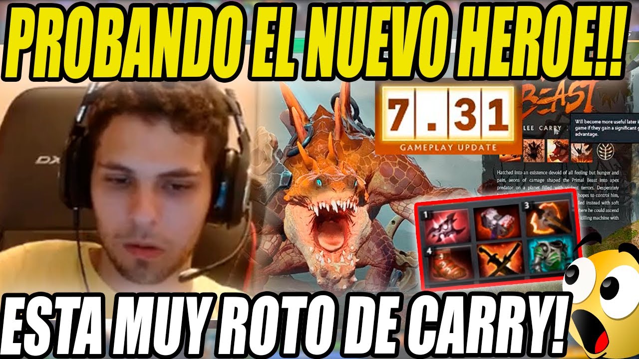 DEMASIADO ROTOO!!😱 MANDY PRUEBA EL NUEVO HEROE DEL PARCHE 7.31!! 😮 ...