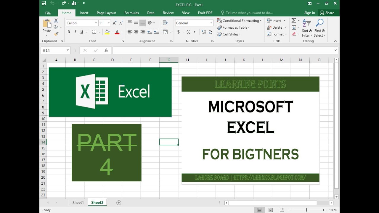 Excel 2016 free tutorial for beginners - YouTube