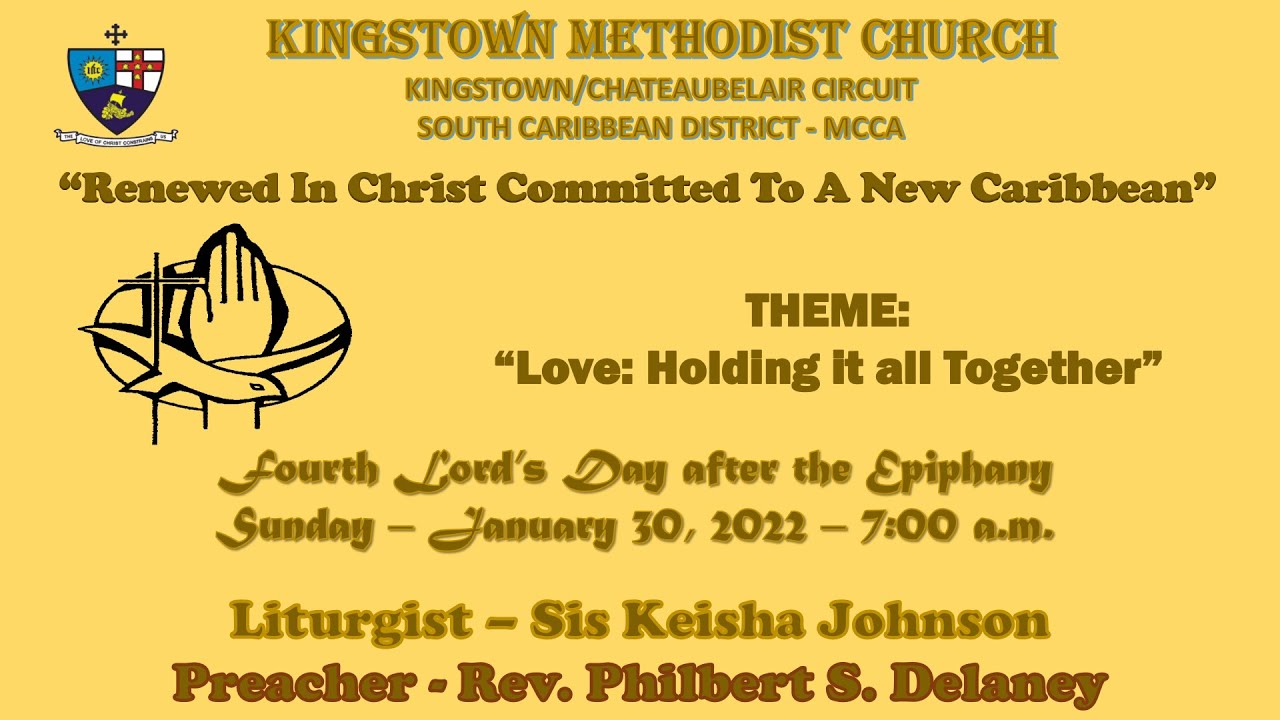 Kingstown Methodist Church Worship Service, Sunday January 30, 2022 ...