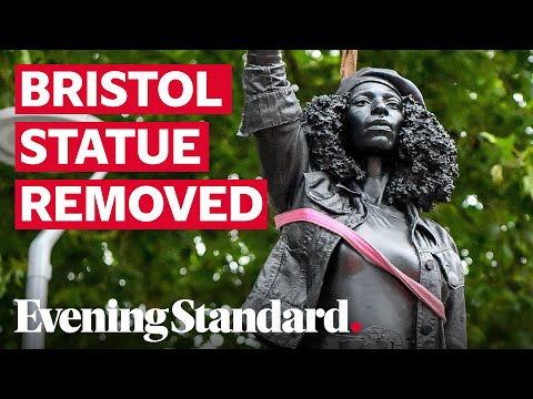 Black Lives Matter sculpture of Jen Reid that replaced toppled Edward Colston in Bristol is removed