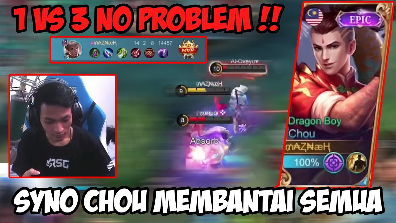 SYNO CHOU MEKANIK 1 VS 3 ENEMY YANG RATA !! - YouTube