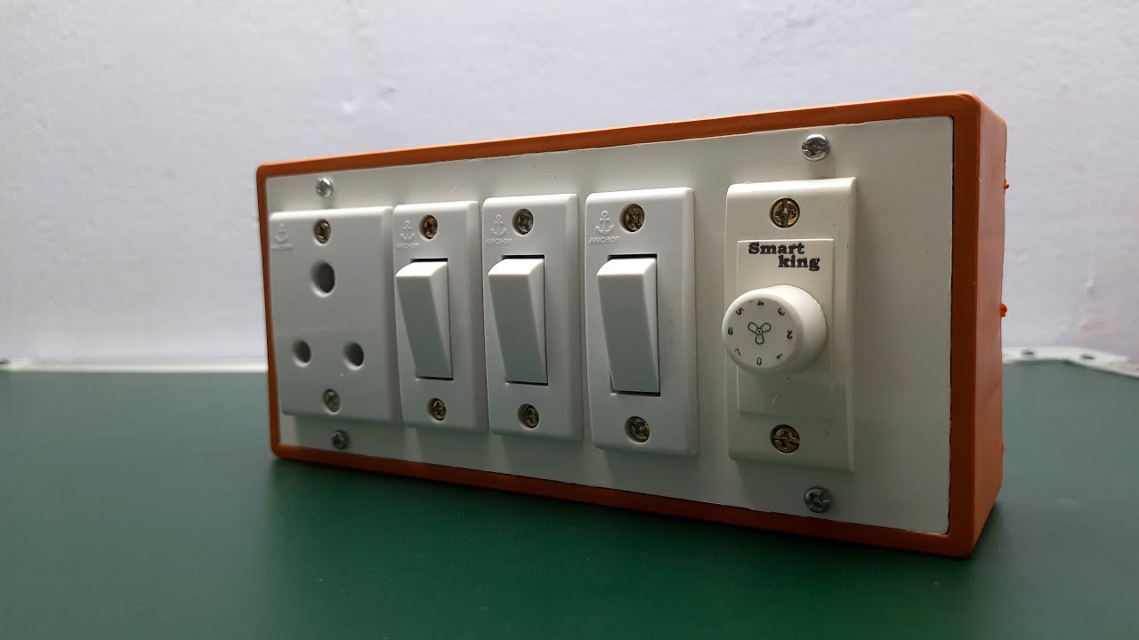 Fan Regulator Connection | 1 Socket 3 Switch 1 Fan regulator Connection ...
