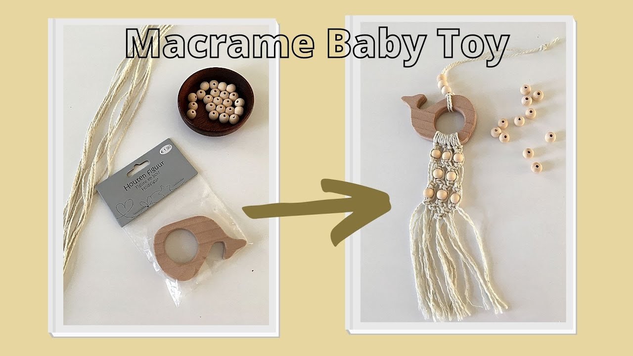 Macrame Baby Toy 2: A Fun and Stylish Playtime Accessory (Super Easy to ...