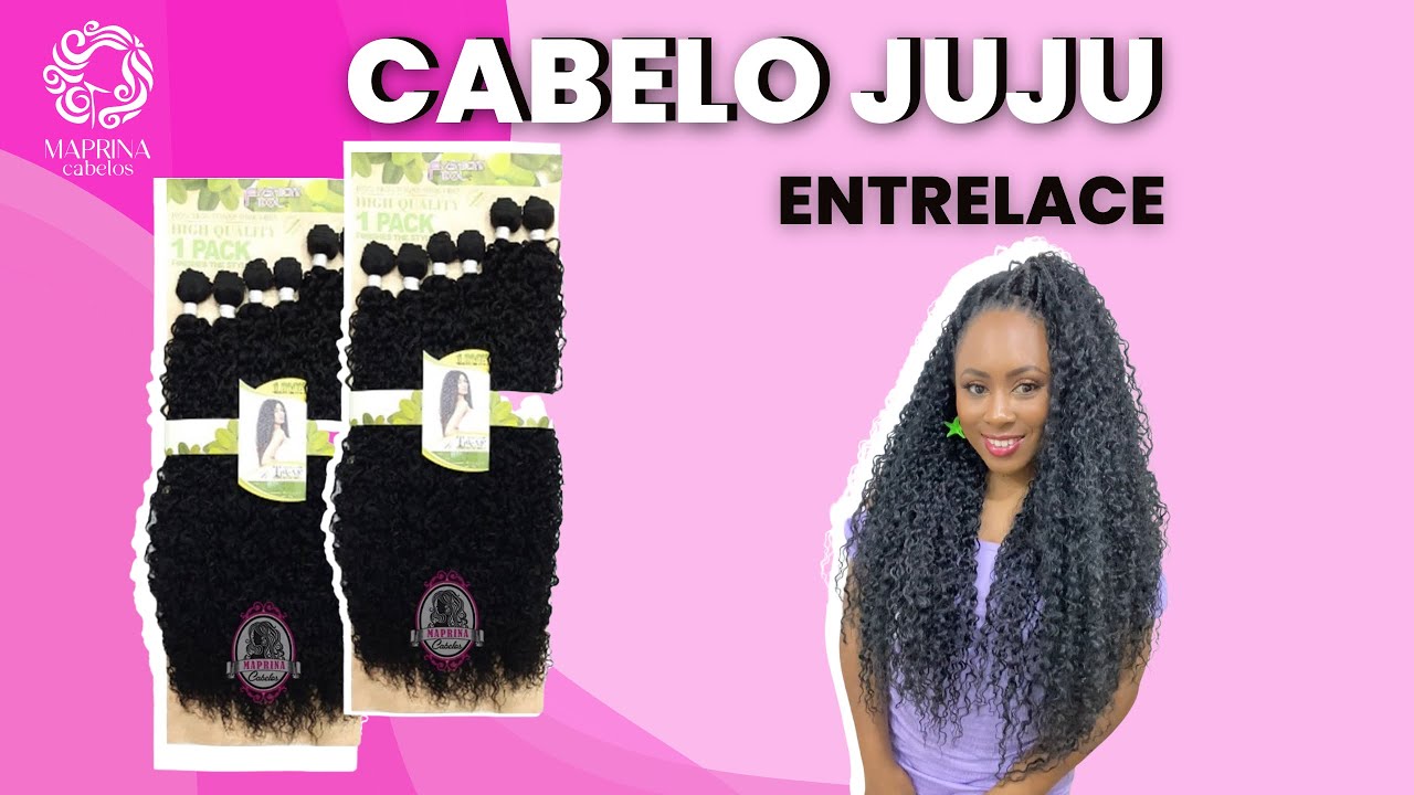 ENTRELACE COM CABELO ORGÂNICO JUJU - YouTube