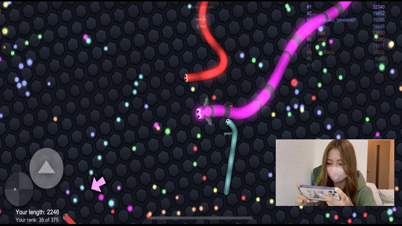 【ゲーム実況】スリザリオで世界1位狙う！！ ＃2 【 slither.io 】 - YouTube