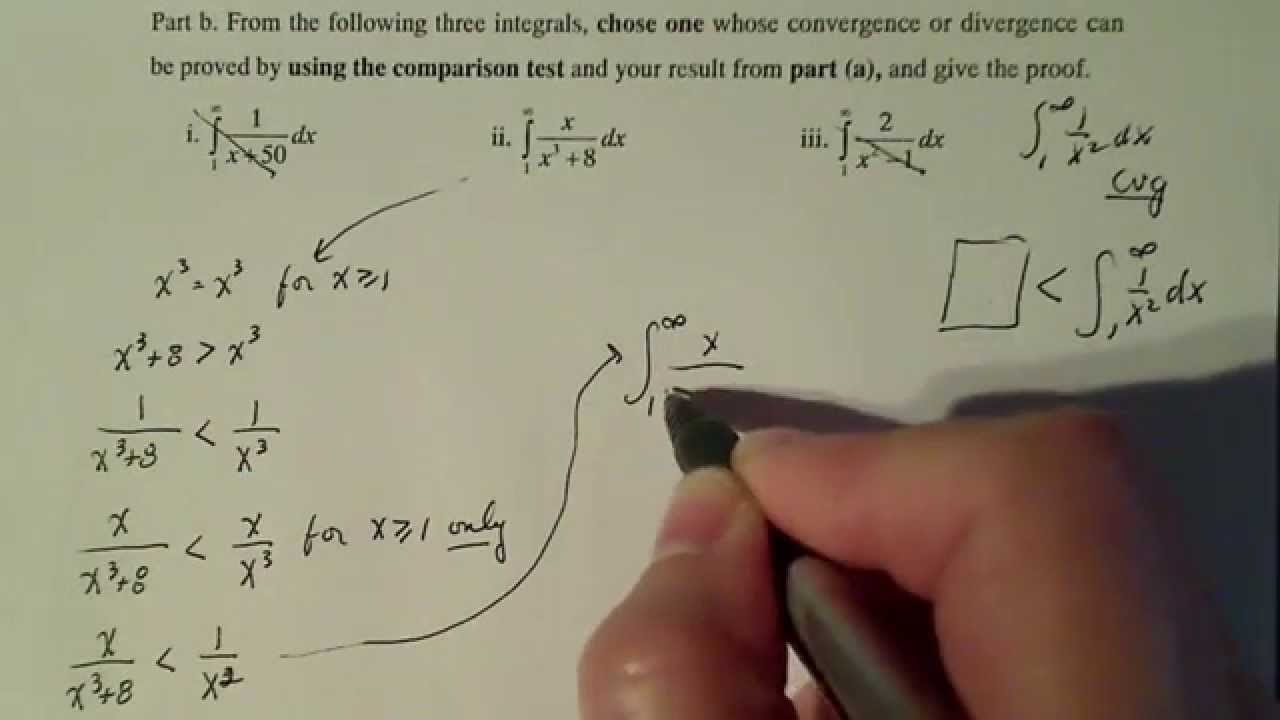 Calculus 2: Part 2 of 2, Proving Convergence by Comparison - YouTube